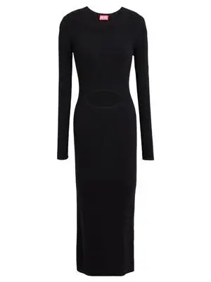 DIESEL® Ribbed Knit Cutout Dress - Black
