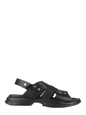GANNI Open-heeled Sandals - Black