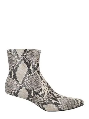 RAG & BONE Rag & Bone Snakeskin-Print Pointed-Toe Ankle Boots