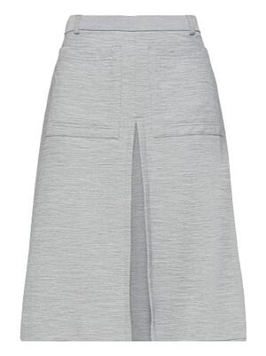 Burberry Flared Jersey Skirt - Gray