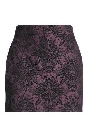 Max Mara Two-tone Jacquard Mini Skirt - Black