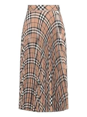 BURBERRY Burberry Pleated Check Mini Skirt