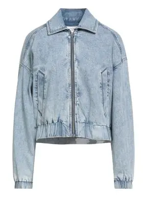 Rag & Bone Denim Jacket With Zip Closure - Blue