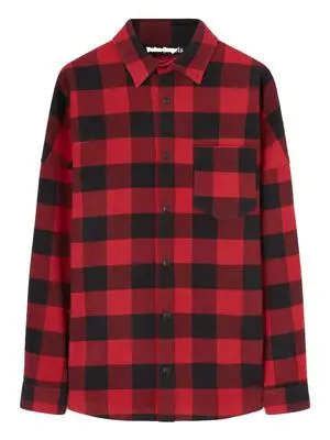 PALM ANGELS Palm Angels Checked Button-Up Shirt