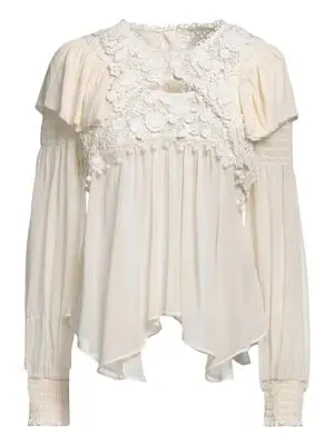 ISABEL MARANT ÉTOILE Isabel Marant Lace Embellished Long Sleeve Top