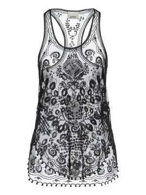 Isabel Marant Étoile Floral Lace Tank Top - Gray
