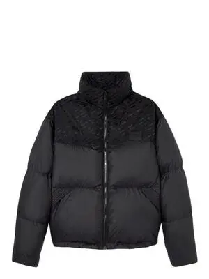 VERSACE Versace Logo Patch Zip-Up Padded Jacket