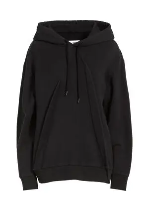 MAISON MARGIELA French Terry Hoodie With Darts - Black