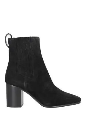 Rag & Bone Suede Chelsea Boots With Block Heel - Black