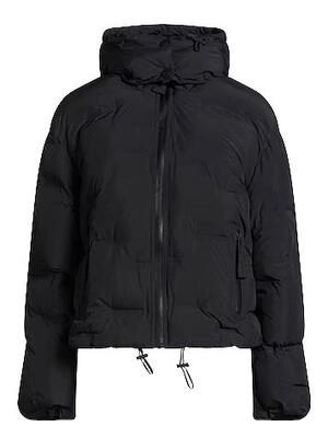 GANNI Down Padded Coat With Zip Fastening - Black