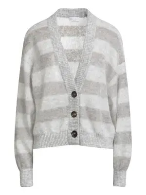 BRUNELLO CUCINELLI Brunello Cucinelli Striped V-Neck Sweater