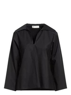 Tory Burch V-neck Long Sleeve Shirt - Black