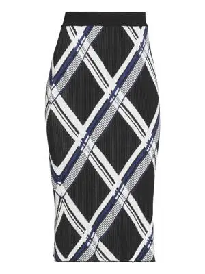 BURBERRY Burberry Plaid Midi Skirt