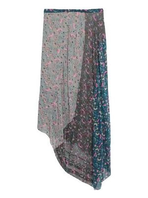Chloé Printed Midi Skirt - Gray