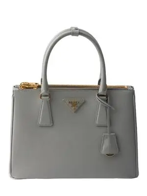 Prada Prada Galleria Medium Saffiano Leather Bag Cloudy Gray