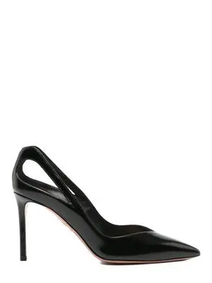 AQUAZZURA Aquazzura Sheeva Pointed-Toe Cut-Out Detailed Pumps Black