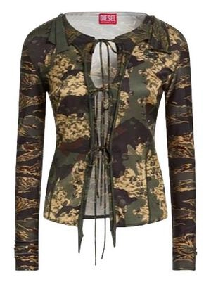 DIESEL® Camouflage Long-sleeved T-shirt - Multicolor