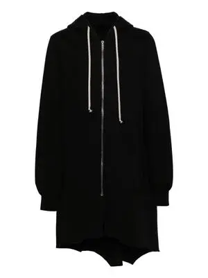 RICK OWENS Rick Owens Asymmetrical Cotton Zipped Hoodie