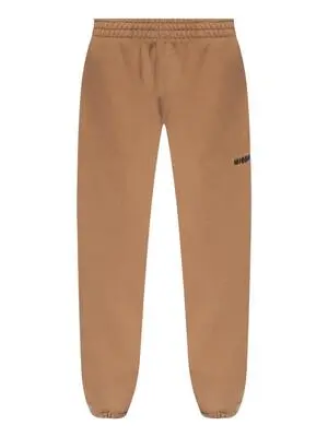MISBHV Logo-printed Tapered Leg Track Pants - Brown