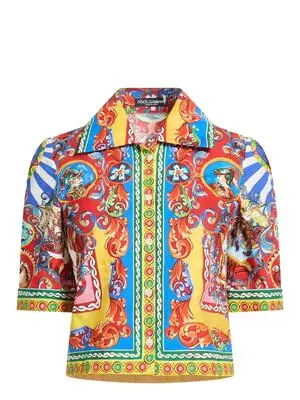 DOLCE & GABBANA Dolce & Gabbana Short Sleeve Printed Shirt