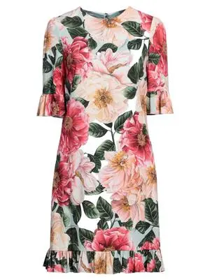 Dolce & Gabbana Floral Print Dress - Multicolor