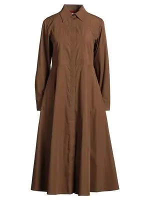 MAXCO. Max&co. Long Sleeve Shirt Dress - Brown