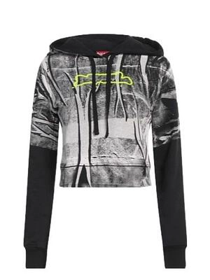 DIESEL® Two-tone Hooded Sweatshirt - Black