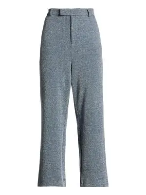 GANNI Loose Two-tone Tweed Trousers - Gray