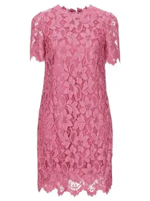 DOLCE & GABBANA Dolce & Gabbana Lace Short-Sleeve Dress