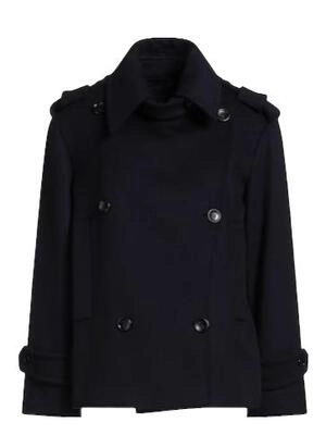 Max Mara Double-breasted Short Coat - Black