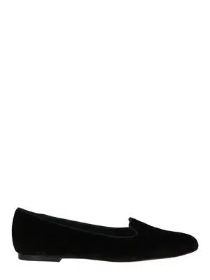 Dolce & Gabbana Velvet Round Toe Loafers - Black