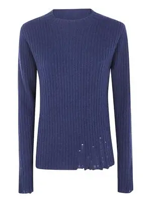 UMA WANG Crew Neck Sweater - Blue