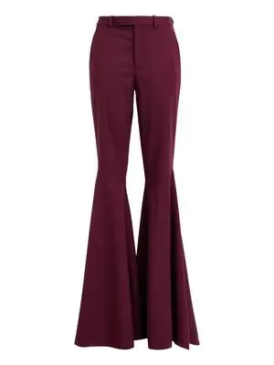 SAINT LAURENT Saint Laurent Tailored Flared Wool Trousers