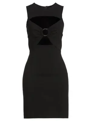Dolce & Gabbana Sleeveless Stretch Dress With Appliqués - Black