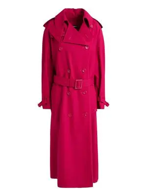 Dolce & Gabbana Double-breasted Crepe Trench Coat - Red