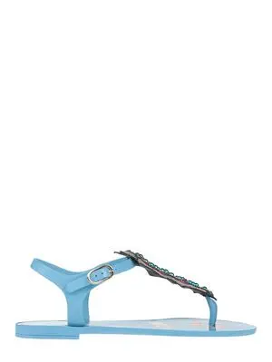 Dolce & Gabbana Embellished Thong Sandals - Blue