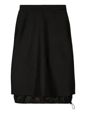 Tory Burch Ruffle Midi Skirt - Black