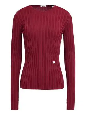 Burberry Long-sleeved Knitwear With V-neck - Red