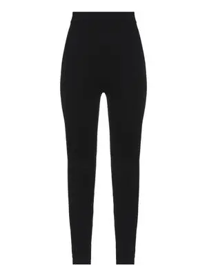 Dolce & Gabbana Ribbed Wool Leggings - Black