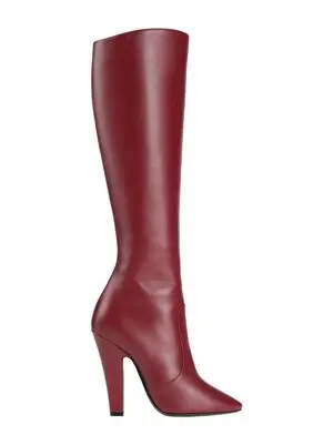 Saint Laurent Knee High Boots - Red