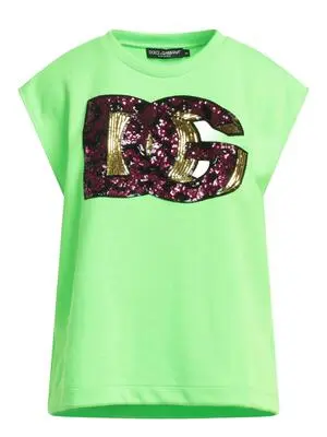 Dolce & Gabbana Dg Logo Sequin Embellished T-shirt - Green