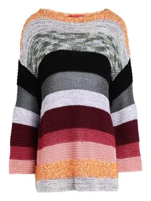 MAXCO. Boat Neck Striped Sweater - Multicolor