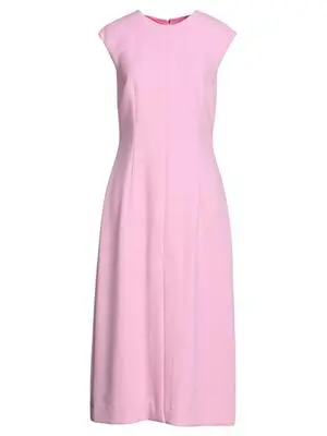 Dolce & Gabbana Sleeveless Crewneck Midi Dress - Pink