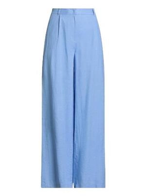 MAXCO. Max&co. Wide Leg Linen Trousers - Blue