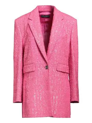 Dolce & Gabbana Sequin Single-breasted Blazer - Pink