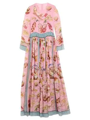 Dolce & Gabbana Printed Maxi Dress - Pink