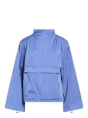 MAXCO. Max&co. Plain Color Windbreaker Jacket - Blue