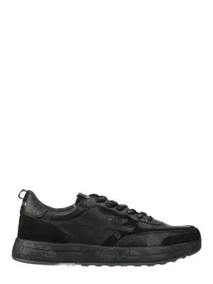 Premiata Round-toe Lace-up Sneakers - Black