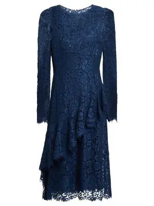 Dolce & Gabbana Lace Long Sleeve Dress - Blue