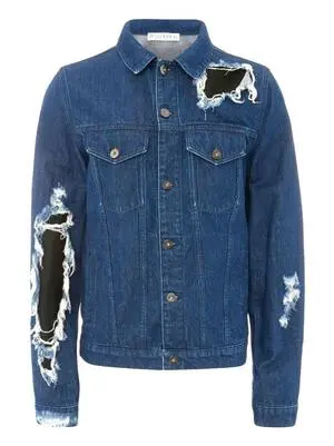 J.W.ANDERSON Distressed Denim Jacket - Blue